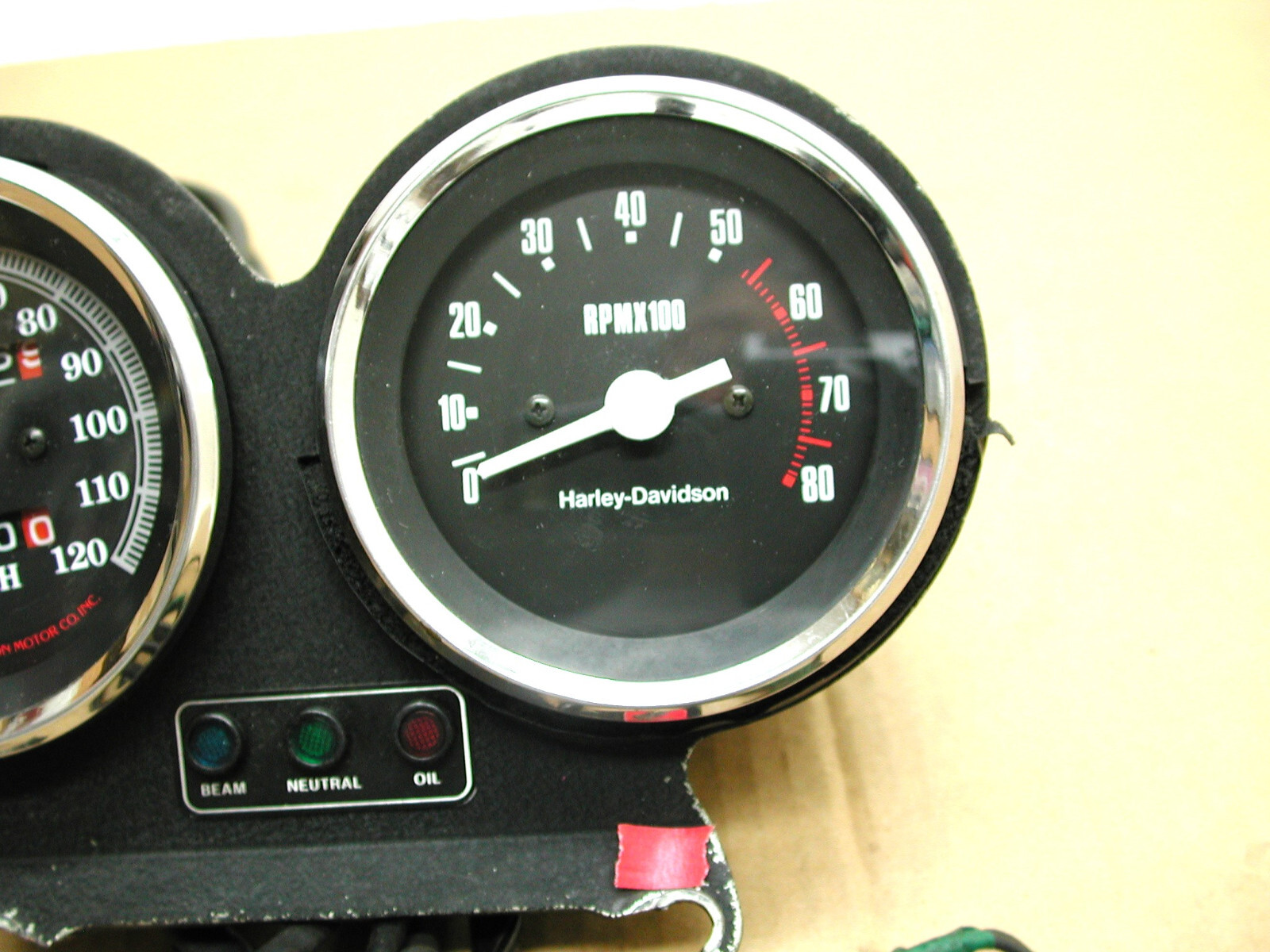 Vintage HARLEY DAVIDSON Sportster XL FXR OEM Speedometer Tachometer ...