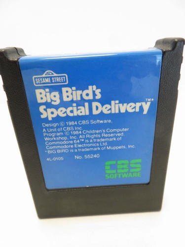Commodore 64 Big Bird's Special Delivery Cartridge Tested & Works | eBay
