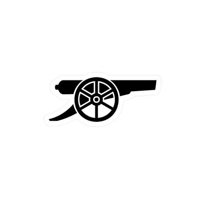 Arsenal Cannon Sticker, Sticker For Fan, Car Stickers, Wall Art, Gift ...