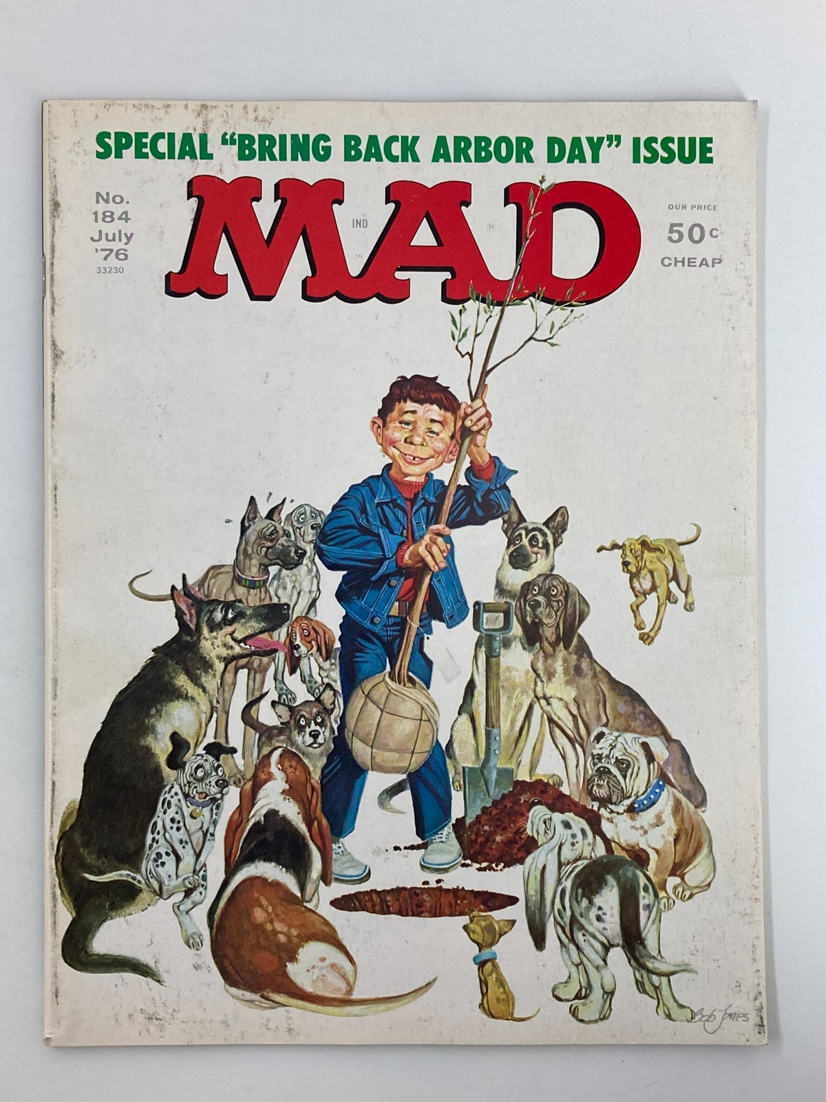 Mad Magazine July 1976 No. 184 Bring Back Arbor Day VG Very Good 4.0 No ...