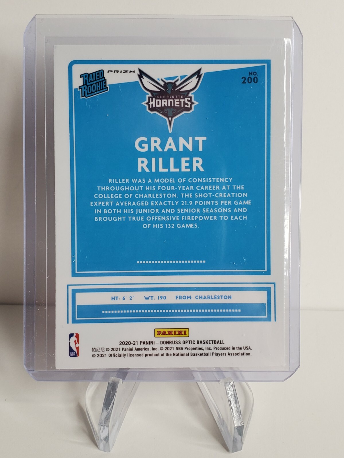 2020-21 Donruss Optic "GRANT RILLER" Pink Hyper RATED ROOKIE #200 ...