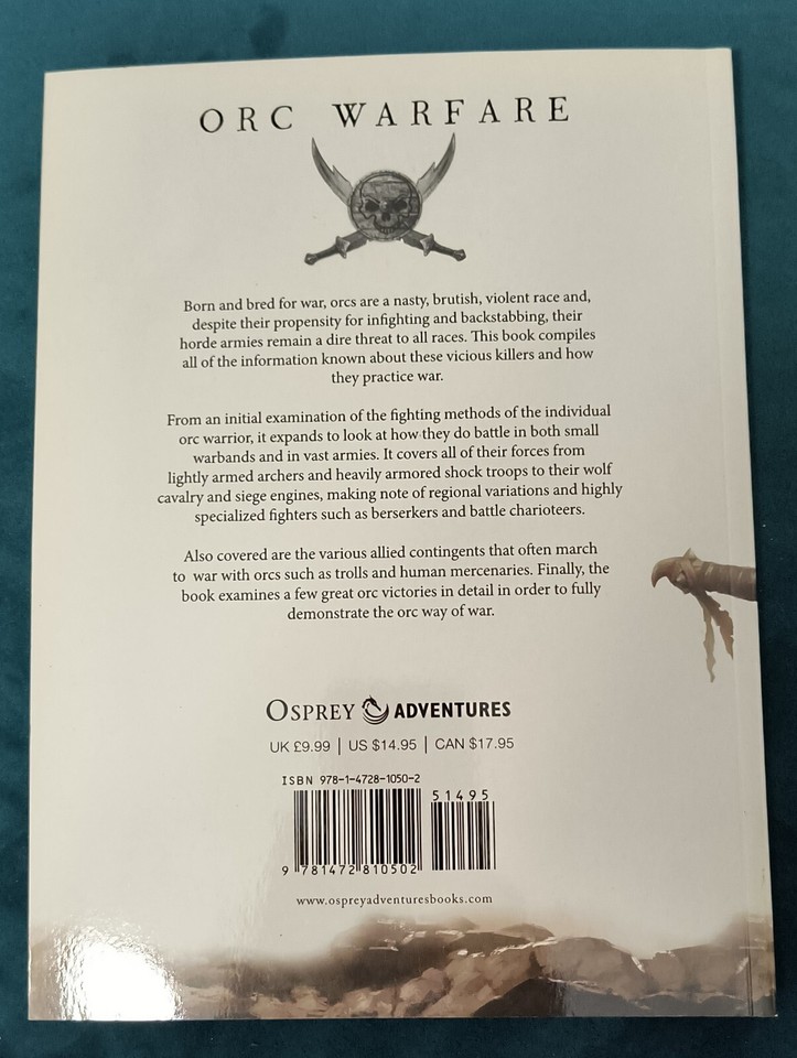 Orc Warfare by Chris Pramas Paperback Osprey Publishing New 2015 | eBay
