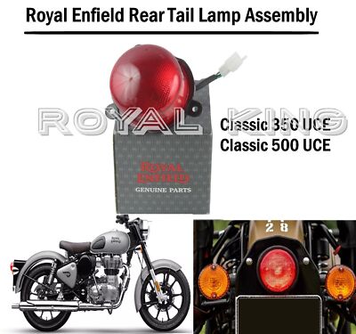 Royal Enfield Rear "Tail Lamp Assembly" For "Old Classic 350 & 500cc ...