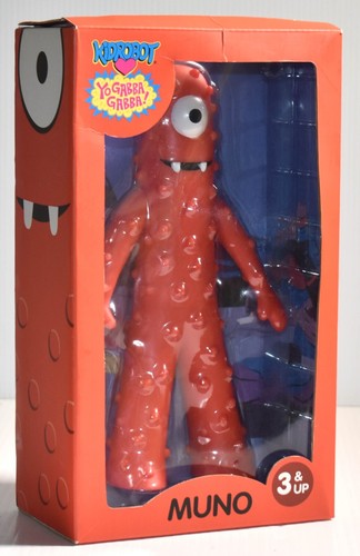 Yo Gabba Gabba! Muno Kidrobot 10” Toy Figure In Box 2007 *BOX HAS TEAR ...