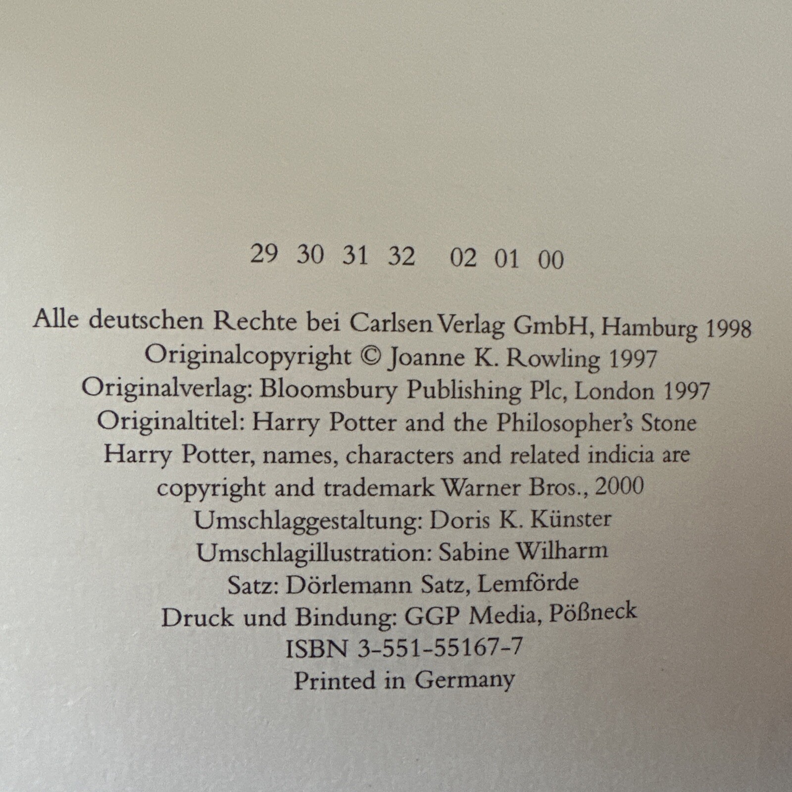 Harry Potter 1 und der Stein der Weisen von Joanne K. Rowling Carlsen ...
