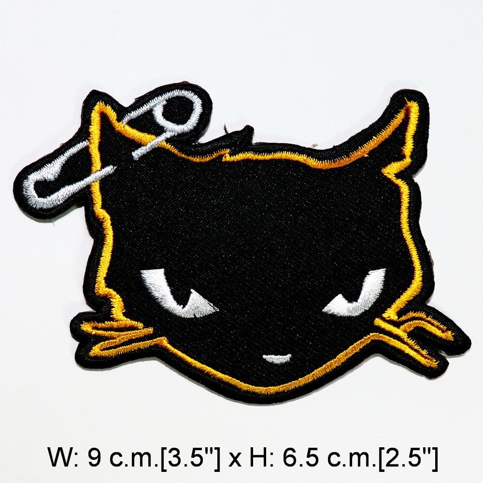 Yellow Cat Patch Motorcycles Biker Artwork Emblem for DIY Iron on ...