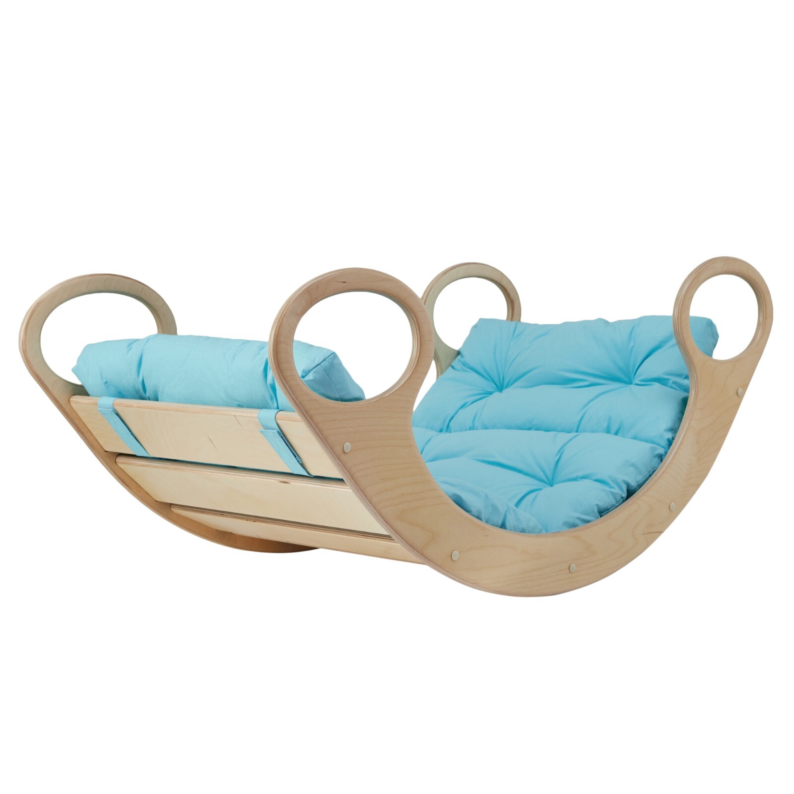 Montessori Child Rocking Bed, Wooden Rocking Play, Wooden Rocking Chair ...