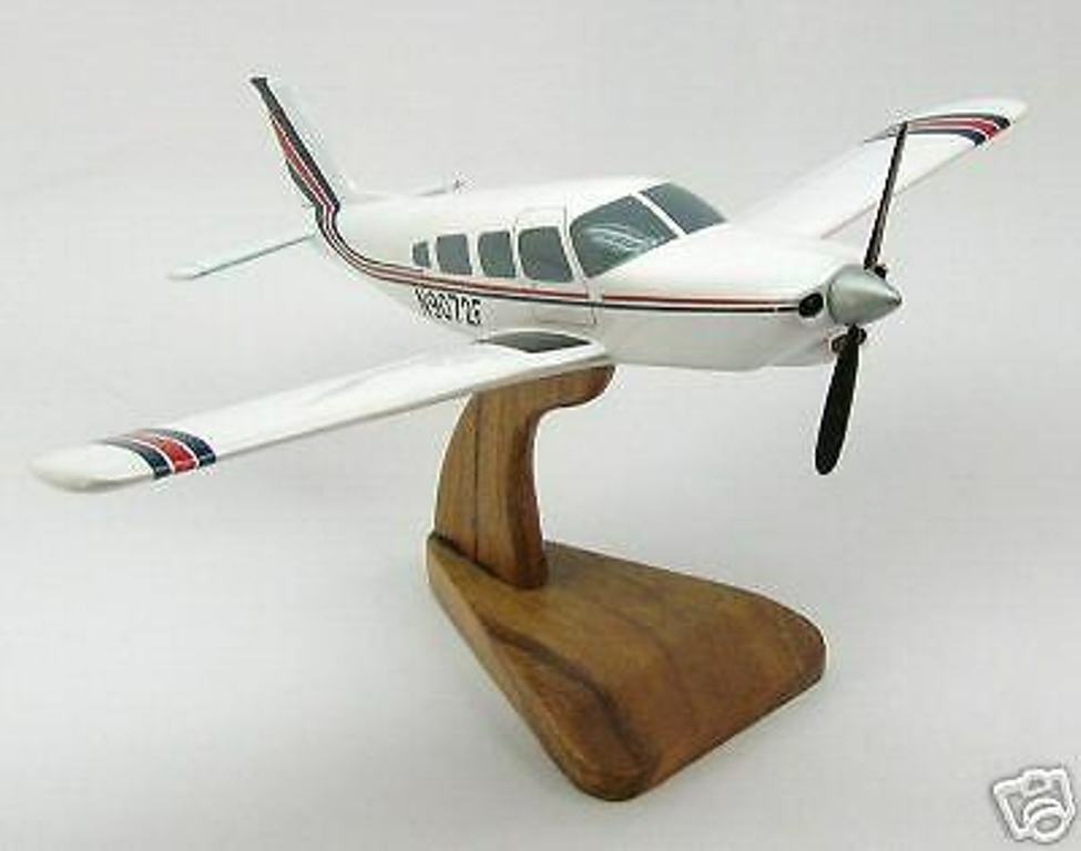 PA-32 Piper Cherokee Lance Airplane Desk Wood Model Small New | eBay