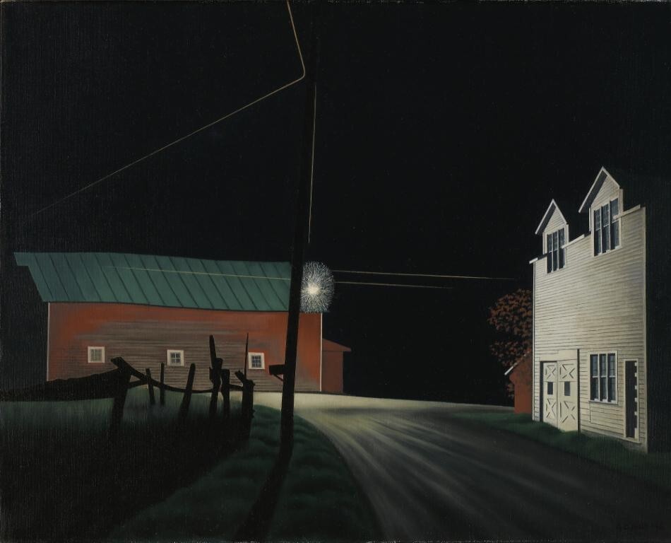Bright Light at Russell's Corners : George Copeland Ault : 1946 : Art ...