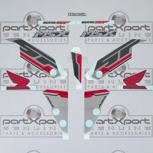HONDA MSX MSX125 GROM125 SF H STICKER DECALS FULL SET ABS MATT BLACK ...