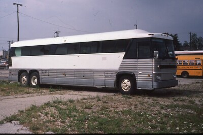 Original Bus Slide Charter Unmarked Silver White 1986 #35 | eBay