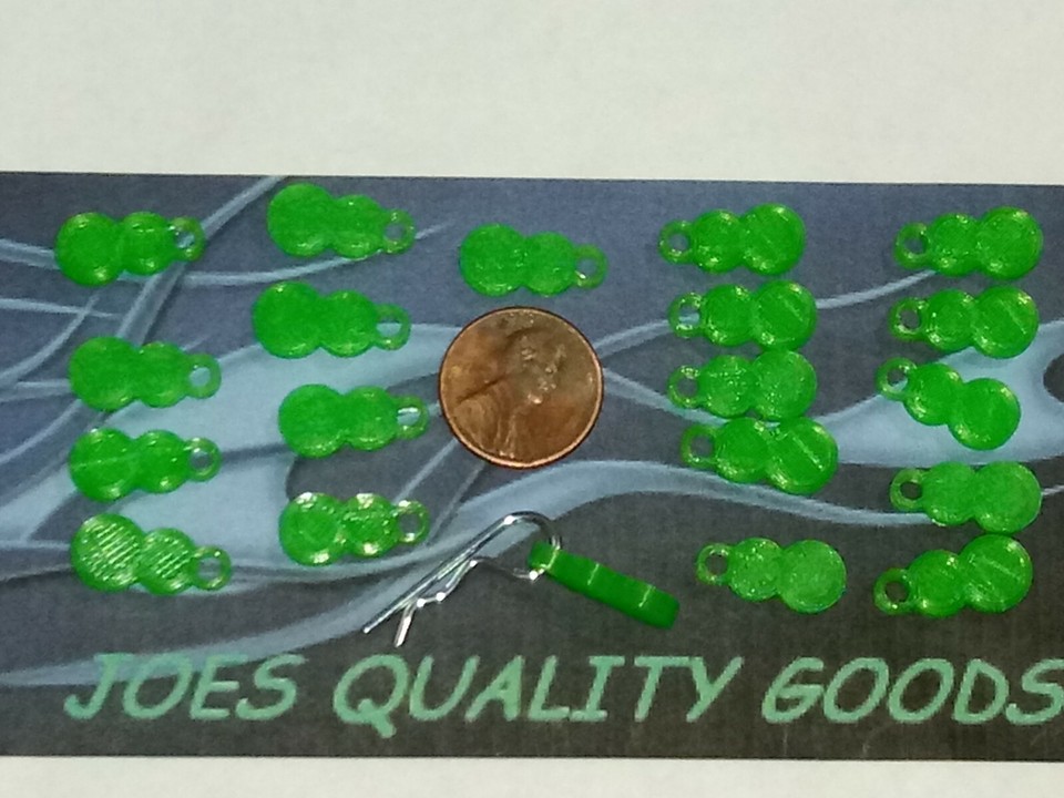 30 1/10TH SCALE RC CAR BODY CLIP PIN GREEN PULL TABS 30 CLIPS INCLUDED ...