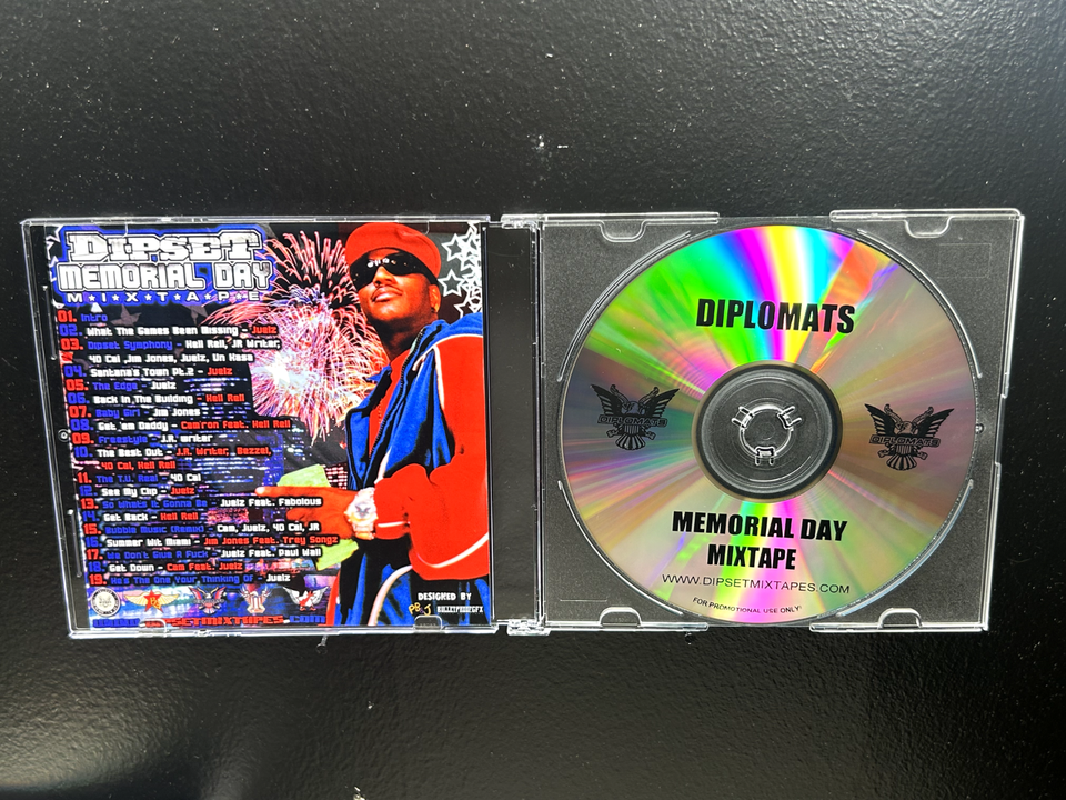 RARE DIPSET DIPLOMATS MEMORIAL DAY NYC PROMO MIXTAPE MIX CD JUELZ ...