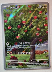 Applin 2024 Scarlet & Violet: Twilight Masquerade #185/167 Illustration ...