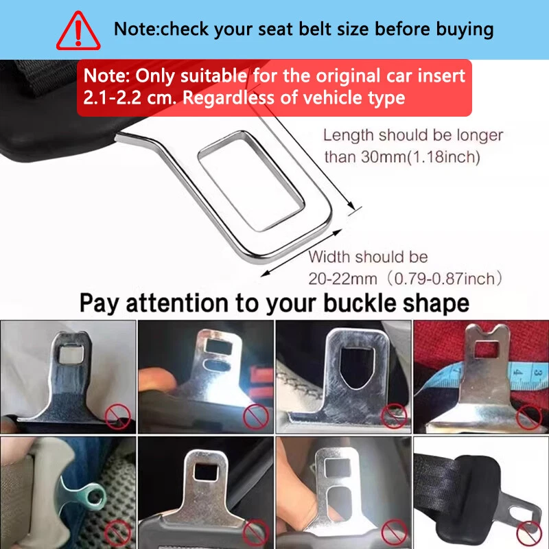 1*Front Driver Safety Seat belt Buckle Plug Connector Warning Cable ...