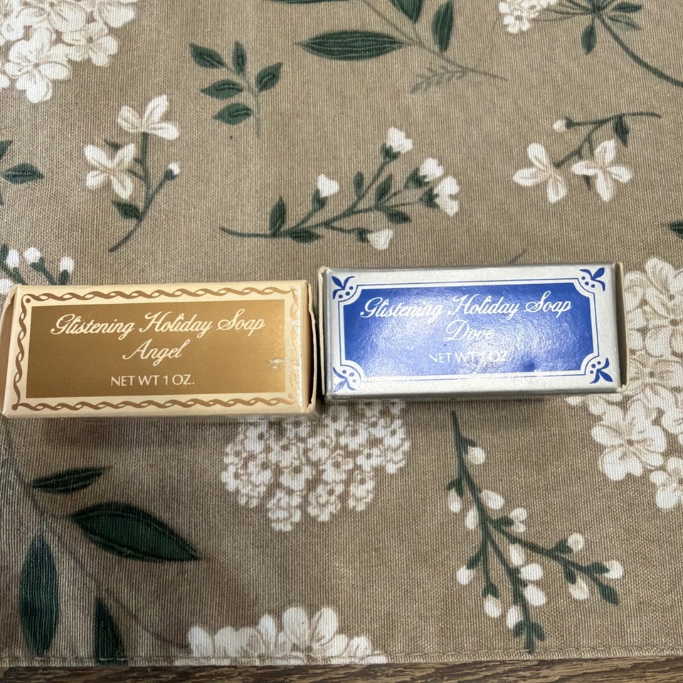 VTG Avon Glistening Holiday Angel & Dove Soap 1 Oz Granny-Cottage Core ...