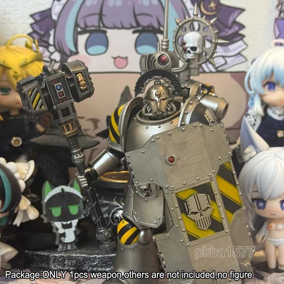 New Premium Painted Hammer Weapon Model For Joytoy Warhammer Action ...