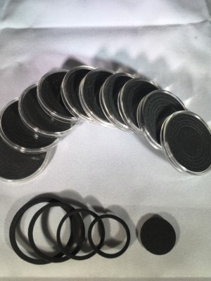10 40mm Coin Capsules Inserts 35mm 30mm 26mm 22mm 14mm Fits All Coins ...