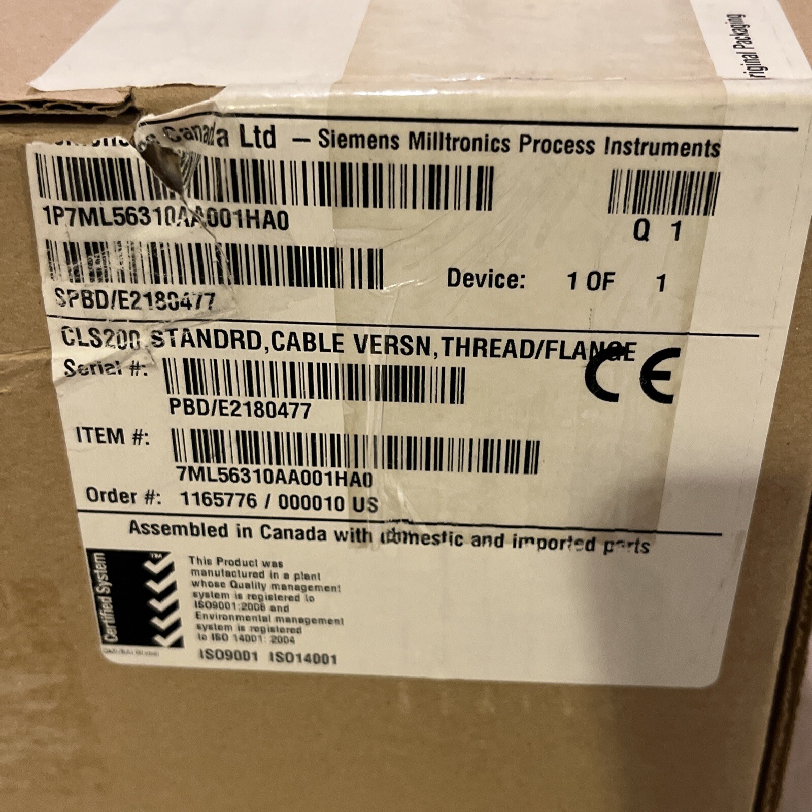 Siemens MILLTRONICS CLS200 POINTEK Capacitance Level Switch C223a1a for ...