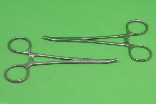 Michigan Inst Forceps Hemo 5.5inch Crile Design Slightly Curved Jaw Lot ...