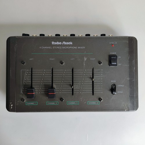 Radio Shack 4-channel Stereo Microphone Mixer - Works | eBay