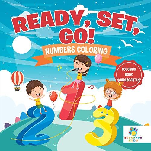 Ready, Set, Go! Numbers Coloring | Coloring Book Kindergarten ...