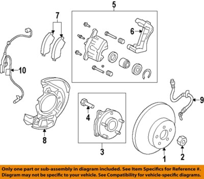 TOYOTA OEM 18-25 C-HR Front Suspension Brake Components-Rotor ...