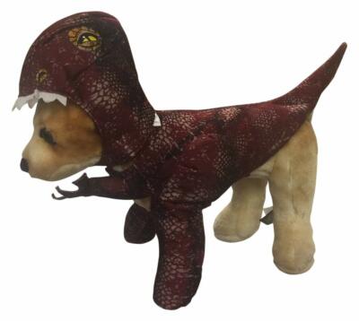 Raptor Dinosaur Dog Costume - XS - Halloween- Arms/Tail, Headpiece ...