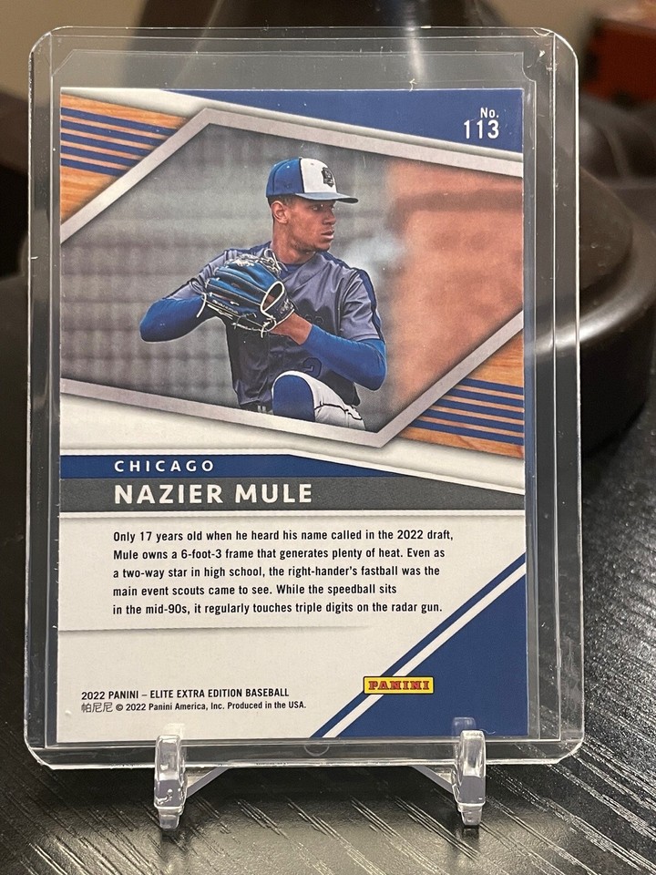 2022 Panini Elite Extra Nazier Mule Chrome #113 MINT! | eBay