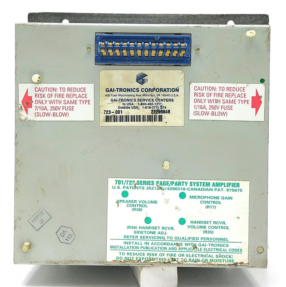 Gai-Tronics 723-001 Télécommande Haut-Parleur Amplificateur 22296846 | eBay