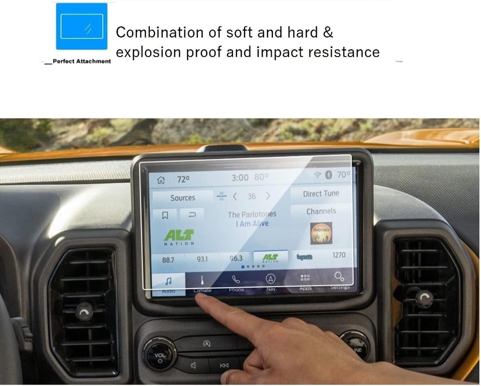 Screen Protector Compatible with 2021-2023 Ford Bronco sport, HD Clear ...