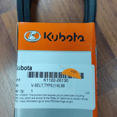 K1122-26131 SUPERCEEDED K1122-26130 V-BELT NEW OEM KUBOTA 88" X 1/2" | eBay