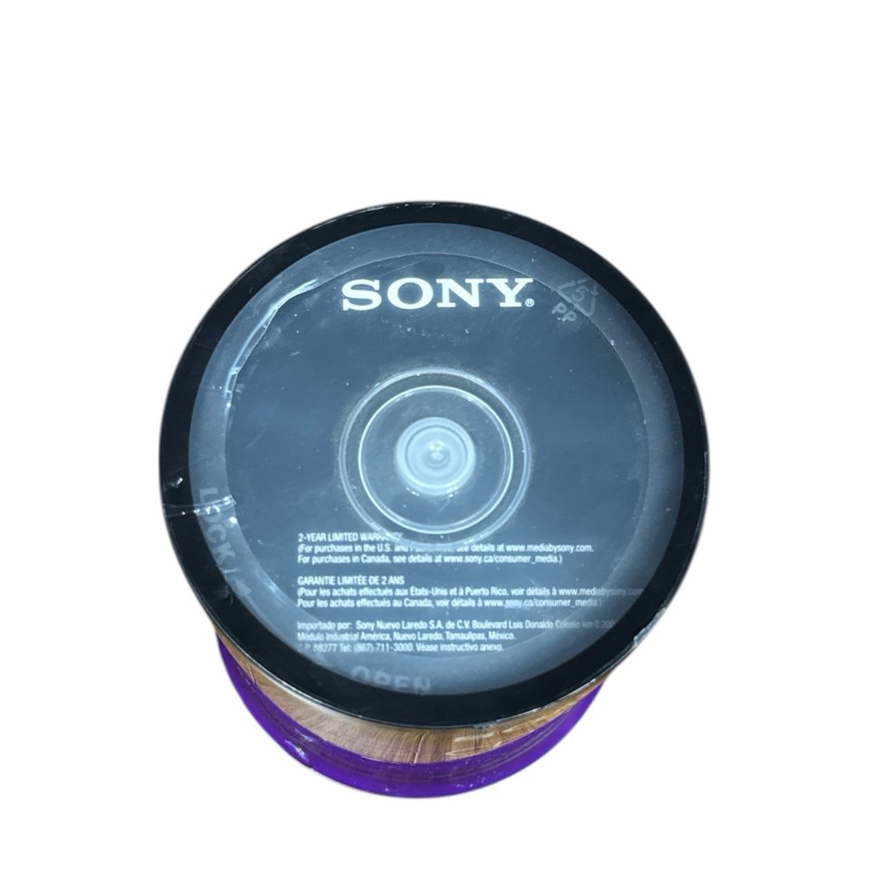 Sony 100CRM80RSX 80 min CD-R Music Discs 100 Count NOS 2008 Factory ...