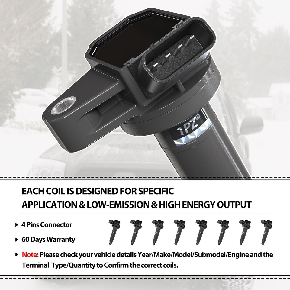 For Toyota 4Runner Tundra Sequoia 4.7L V8 Denso UF493 Ignition Coils ...