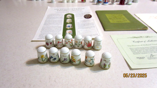 FLOWERS OF HOLLAND thimble collection | eBay