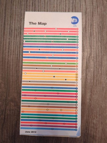 MTA Metropolitan Transit Authority NYC System Map June 2012 Edition | eBay