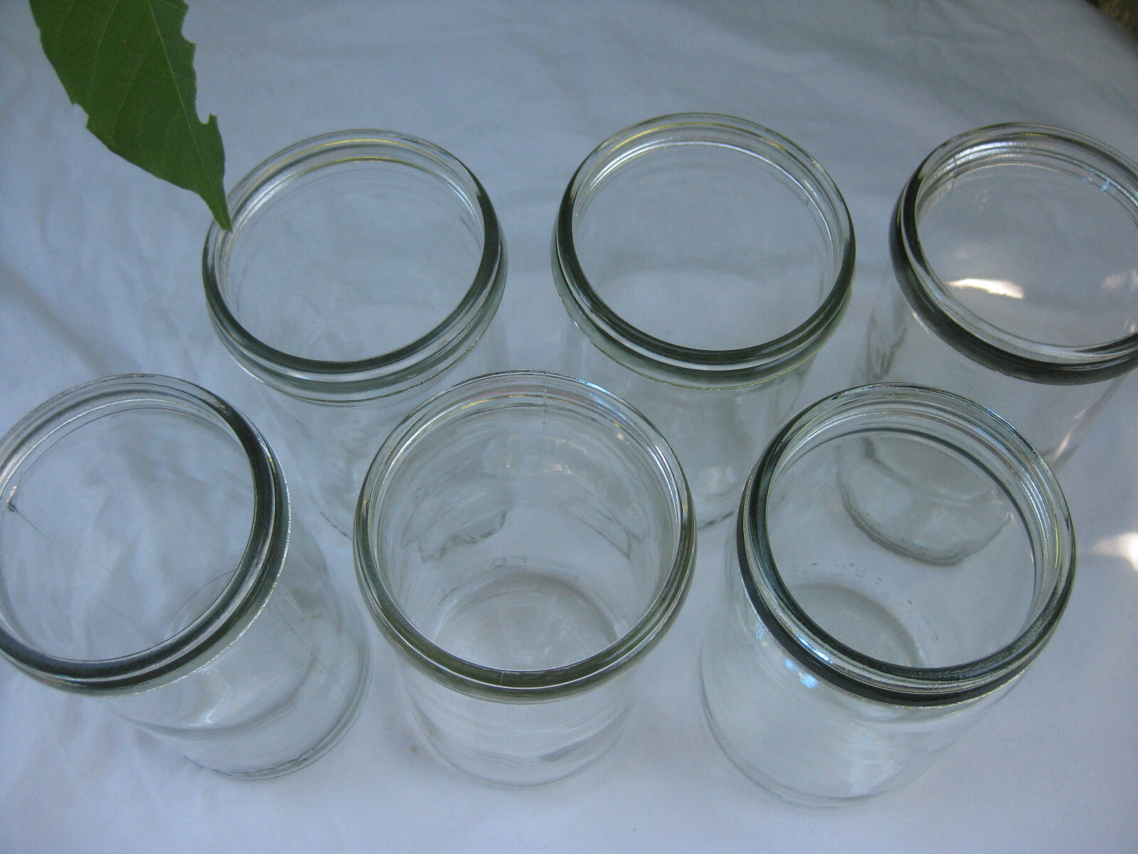 #31 Clear GLASS Fowlers Vacola Vintage LARGE Preserving Jars set 6 VERY ...