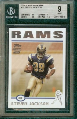 STEVEN JACKSON 2004 TOPPS SIGNATURE EDITION RC #67 MINT BGS 9 | eBay