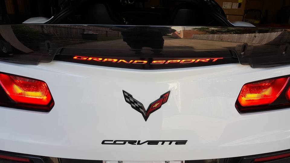 Chevy Corvette StingRay C7 3rd brake light decal 14 15 16 2017 18 19 GS ...