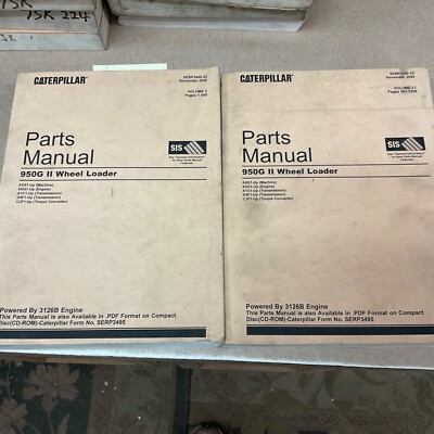 CAT Caterpillar 950G II PARTS MANUAL BOOK CATALOG LIST WHEEL LOADER ...