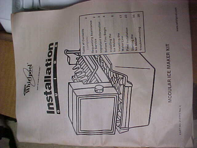 Whirlpool Modular Ice Maker Kit NOS | eBay