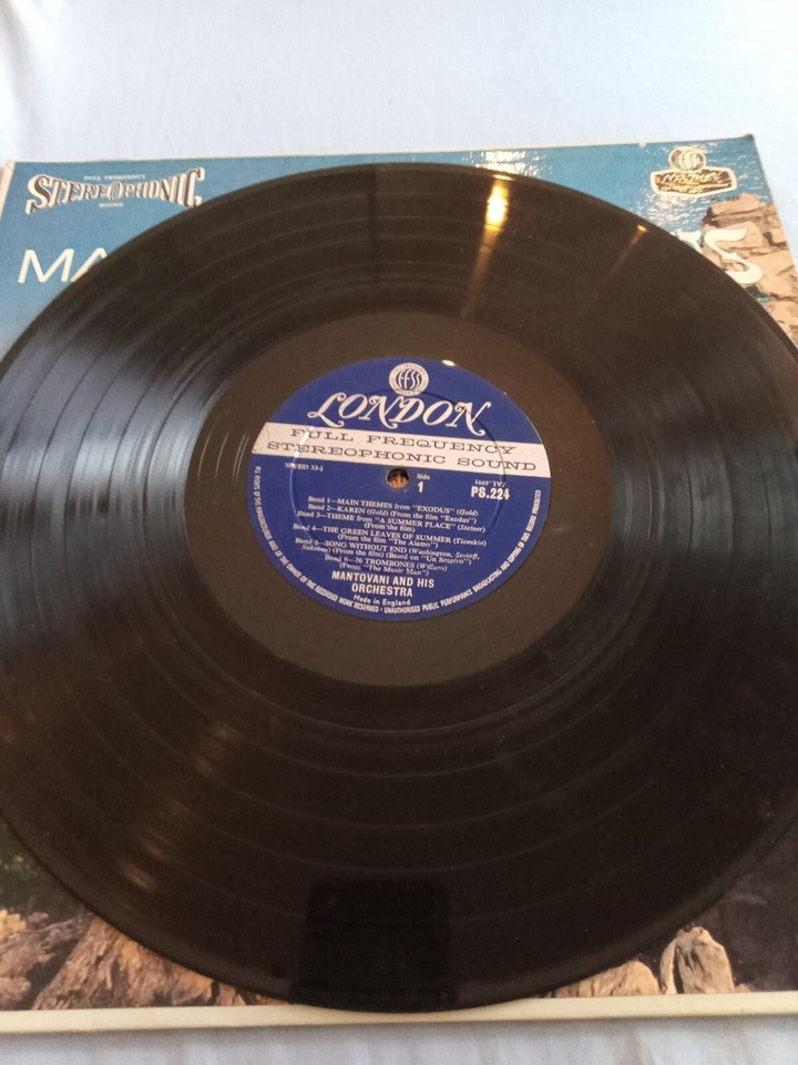 MANTOVANI plays music from EXODUS - LONDON PS 224 Stereo - 12" Record ...