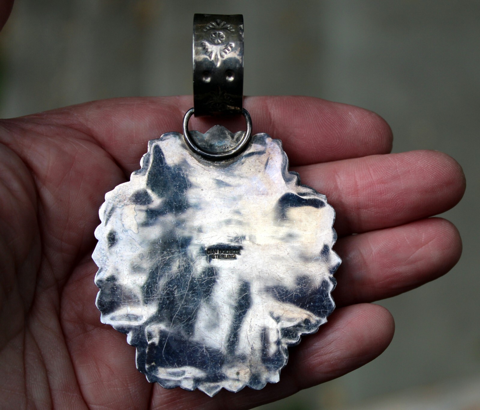 Old Huge DAN DODSON Navajo Sterling Silver & Turquois… - Gem