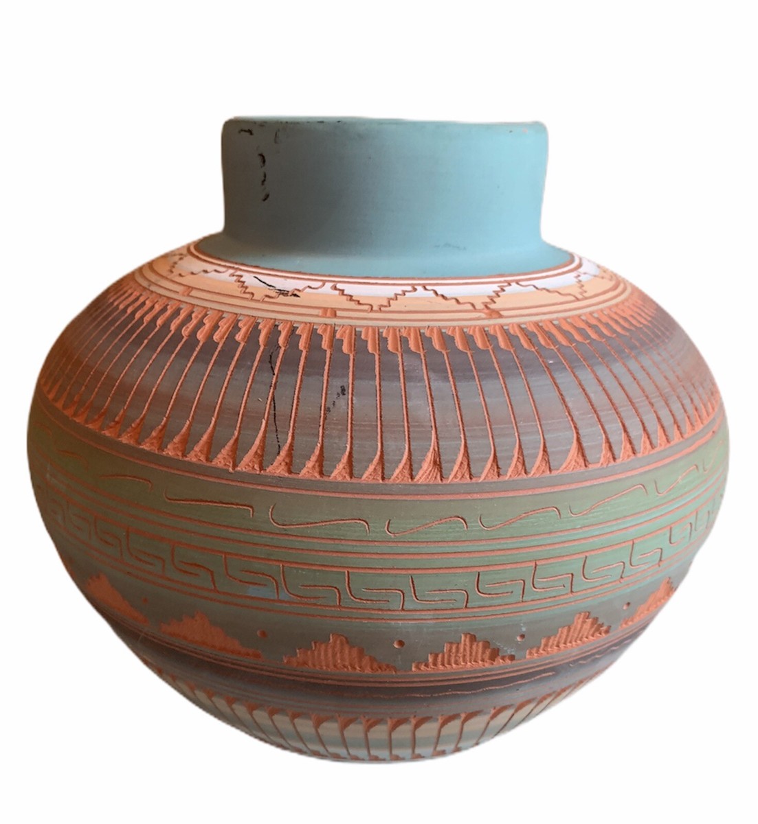 Navajo Pottery Seed Jar Native American Acoma Pottery Seed Pot New