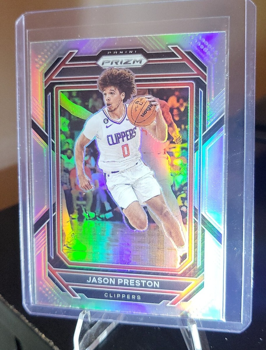 2022-23 Prizm JASON PRESTON #119 Silver Prizm Fastbreak Los Angeles ...