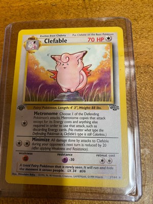 Clefable 17/64 1st Edition Jungle Rare Non-Holo Pokemon | eBay
