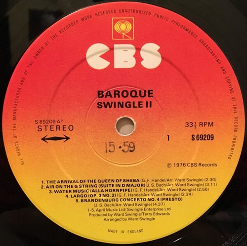 Swingle II - Baroque (LP, Album) | eBay