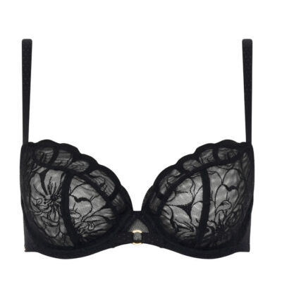 Chantelle C12M10 Fleur Covering Underwire Bra Black ( 38B ) | eBay