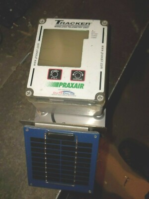PRAXAIR TRACKER WIRELESS TELEMETRY UNIT DPW414-017117-142600 W/ SOLAR ...