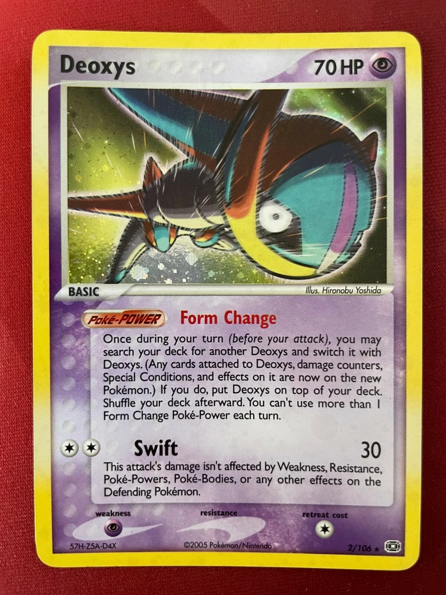 Deoxys Pokemon Card Ex